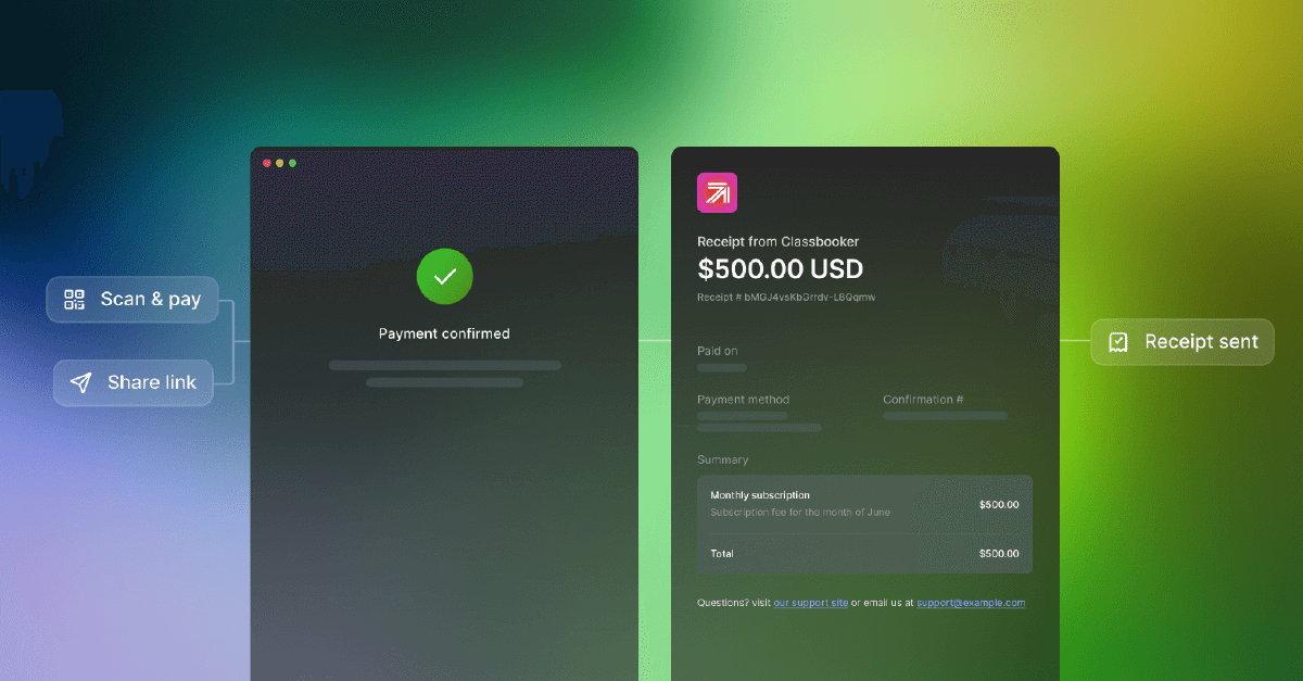 Payment link receipts, test mode data, & transfer options | Moov ...