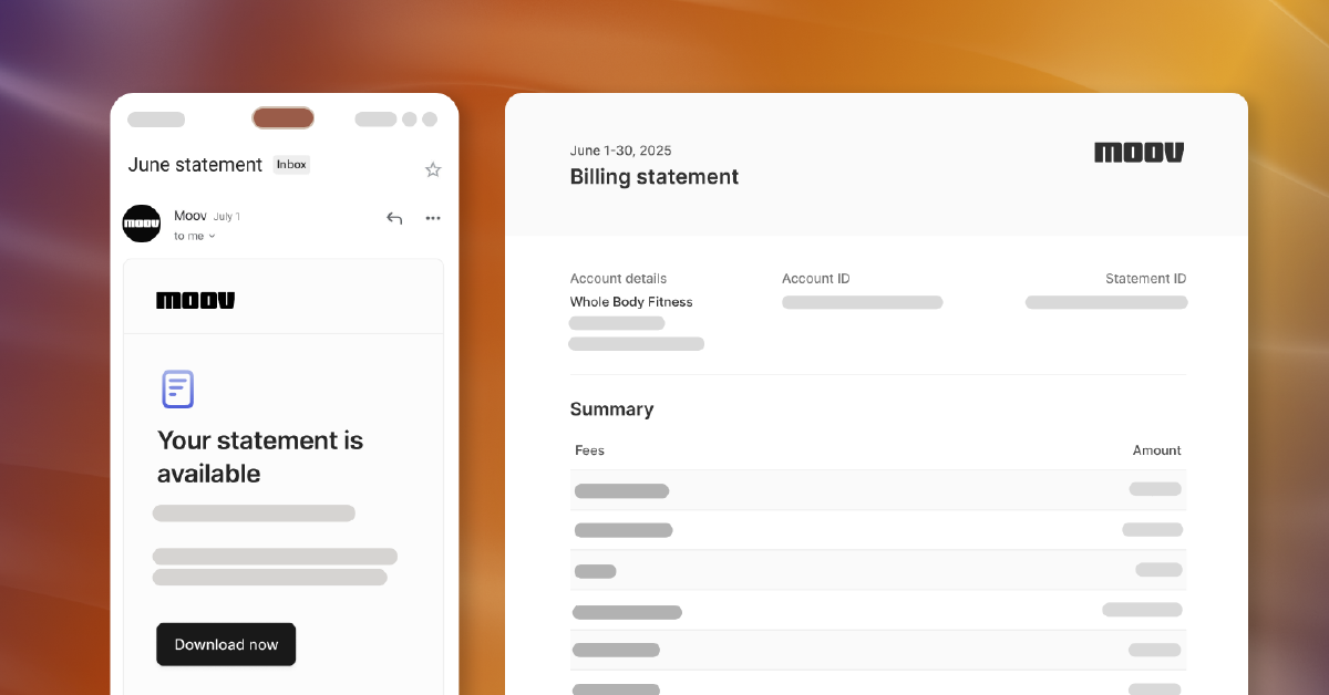 Merchant statements & API versioning | Moov Documentation