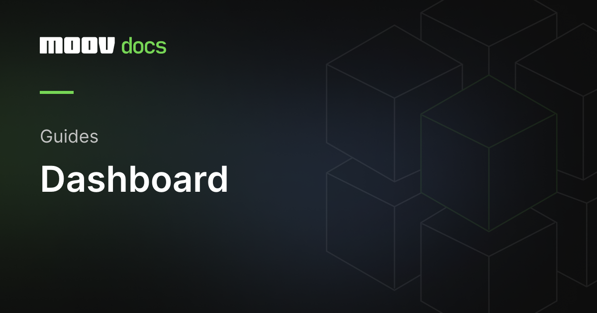 Dashboard | Moov Documentation
