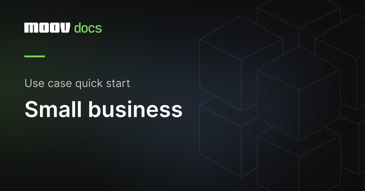 Small business | Moov Documentation